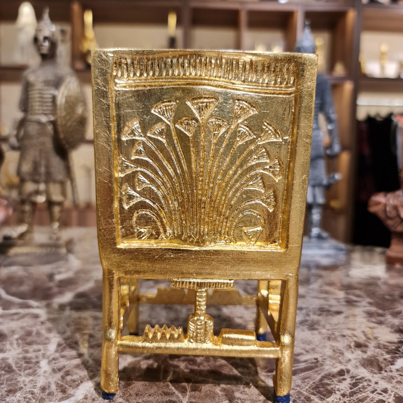 Handmade King Tut Throne Replica: Egyptian Golden Chair With ...