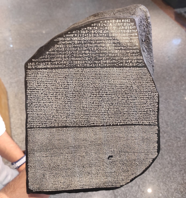 Large Rosetta Stone, Ancient Egyptian- Museum Reproduction With ...