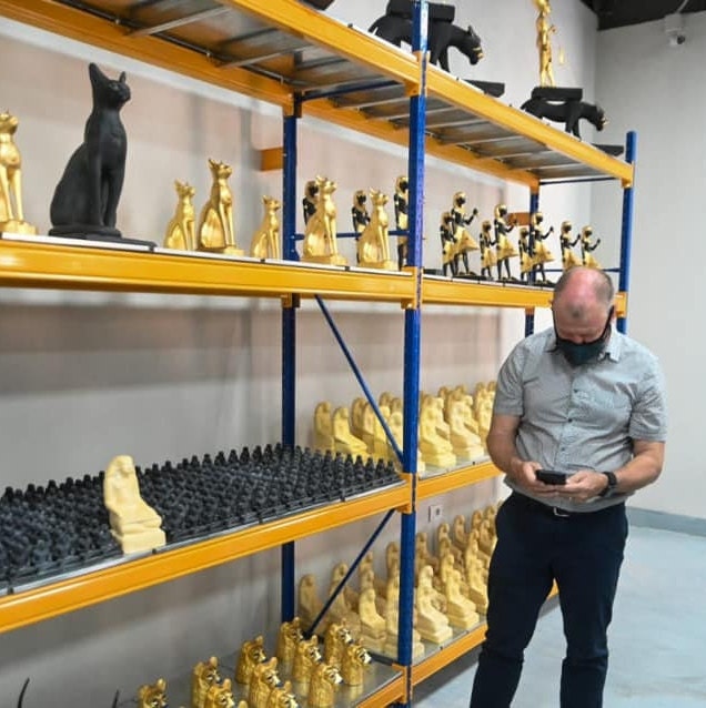 Golden Egyptian Goddess Bastet Museum Reproduction With - Etsy