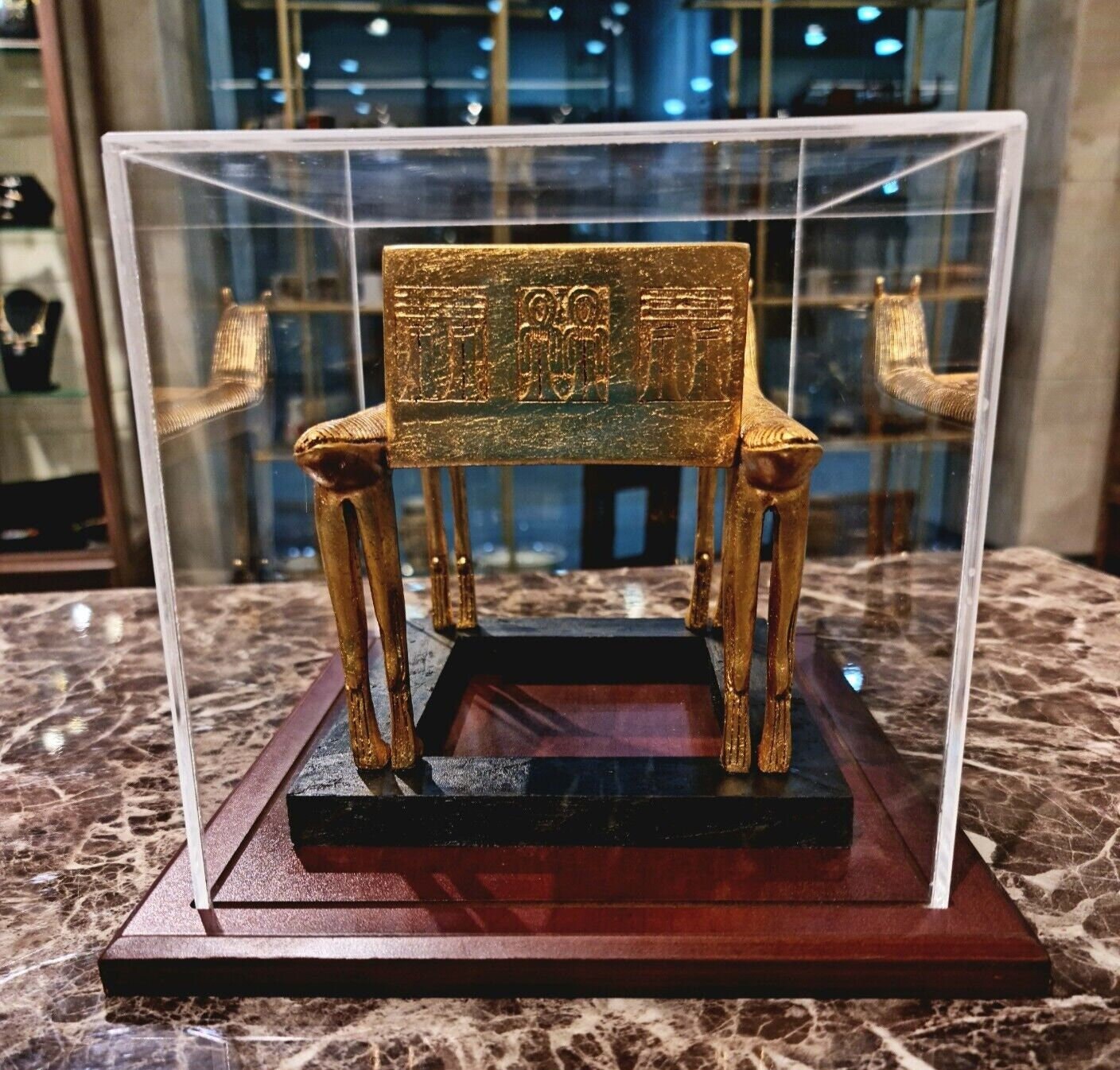 Funerary Bed of King Tutankhamun With Hippo Heads, Handcrafted Replica ...