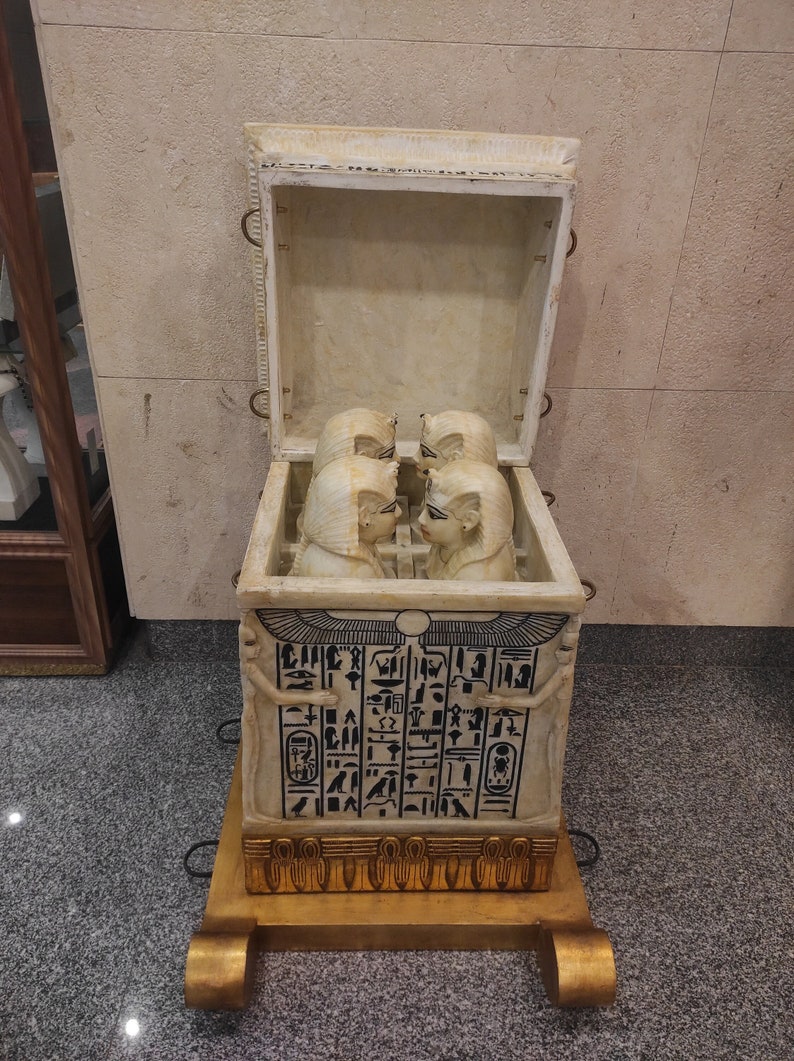 Limited Edition Alabaster Canopic Chest of Tutankhamun (museum Version ...
