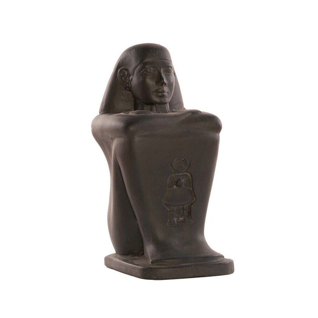 Ancient Egyptian Cube Statue Sculpture - Certified Museum Reproduction ...