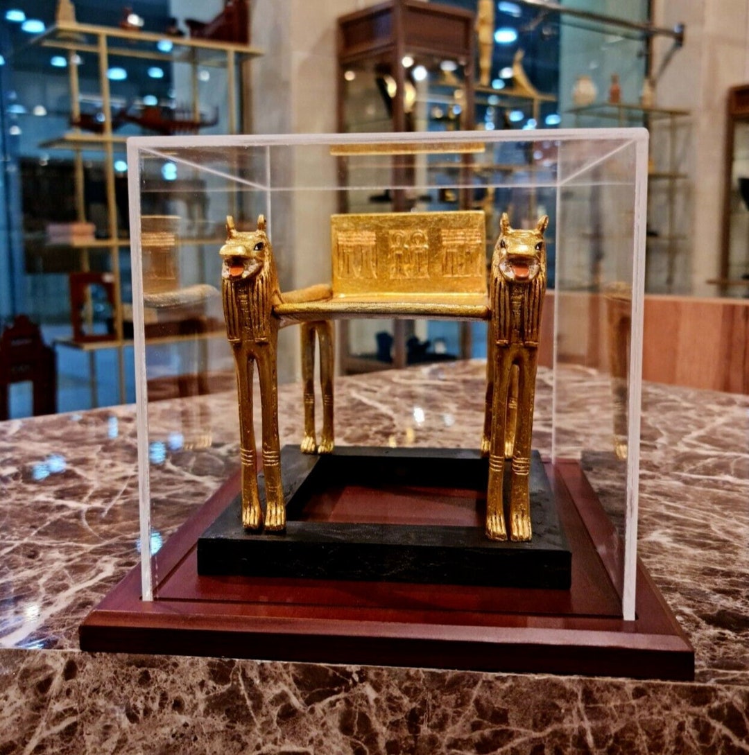 Funerary Bed of King Tutankhamun With Hippo Heads, Handcrafted Replica ...