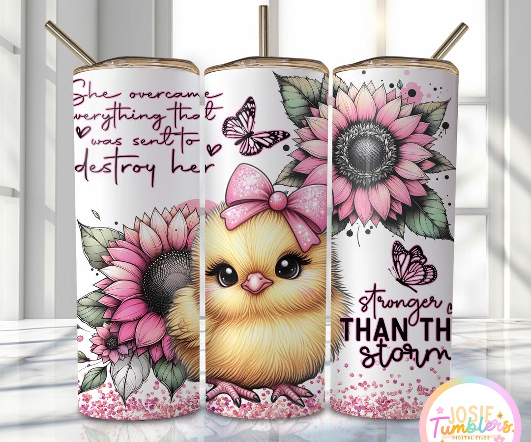 Positive Affirmation Tumbler Wrap, 20oz Skinny Sublimation Tumbler ...