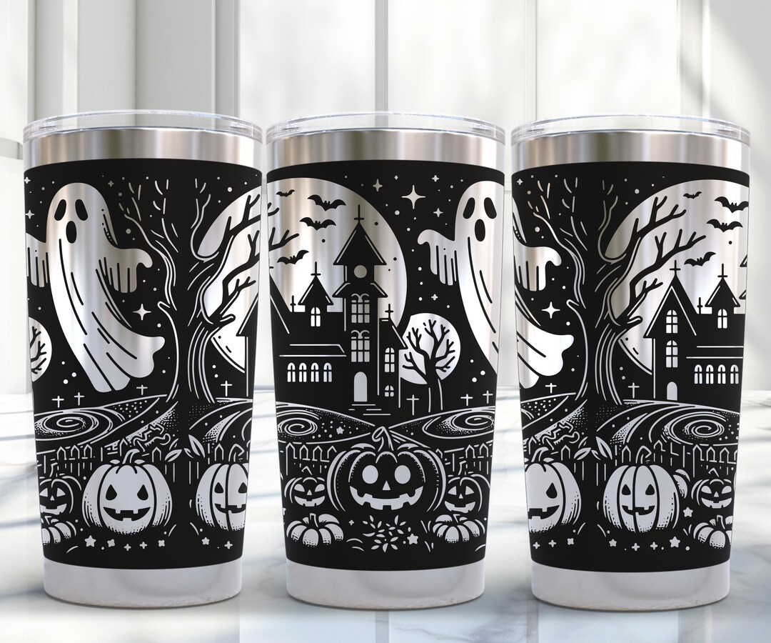 Halloween Laser Svg, 20oz Laser Engrave Svg, Laser Tumbler Wrap, Laser ...