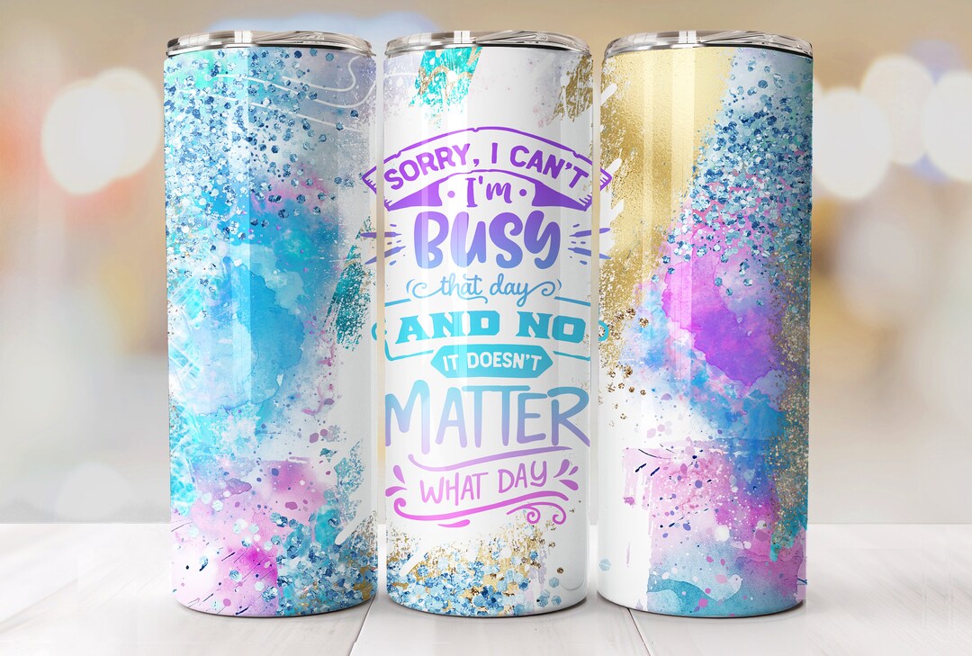 Introvert Tumbler Wrap for A 20oz Skinny Cup, Personality Tumbler Png ...