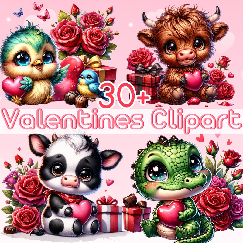 Valentines Day Clip Art - Etsy
