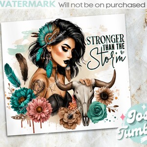 Western Affirmation Tumbler Wrap, 20oz Skinny Sublimation Tumbler ...