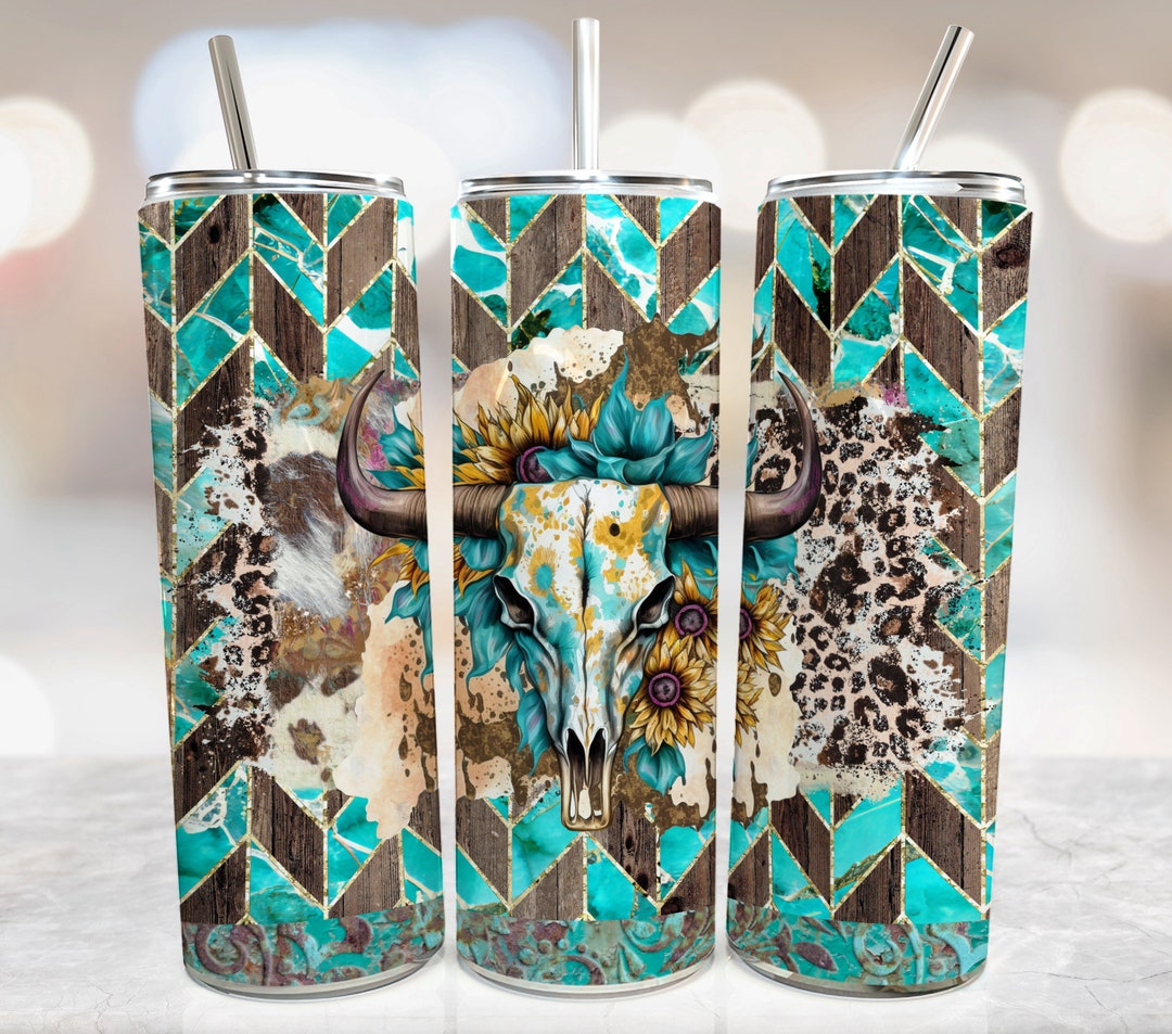 Western Tumbler Wrap Png Tumbler Cup Western Design Wrap Western ...