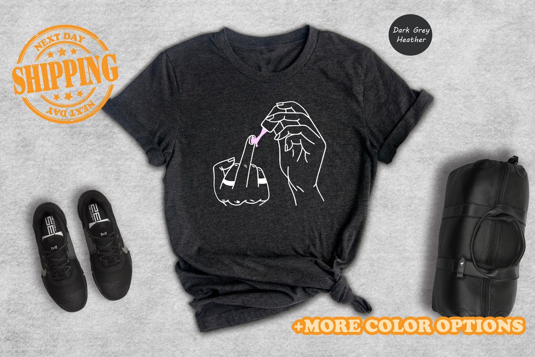Middle Finger Polish Shirt, Empowered Women, Feminist Tee - Etsy