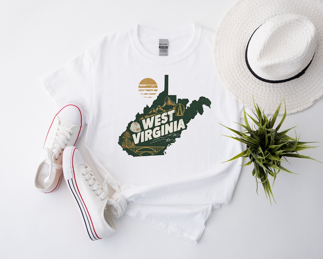 Retro State of West Virginia Shirt, State of West Virginia Shirt, State ...