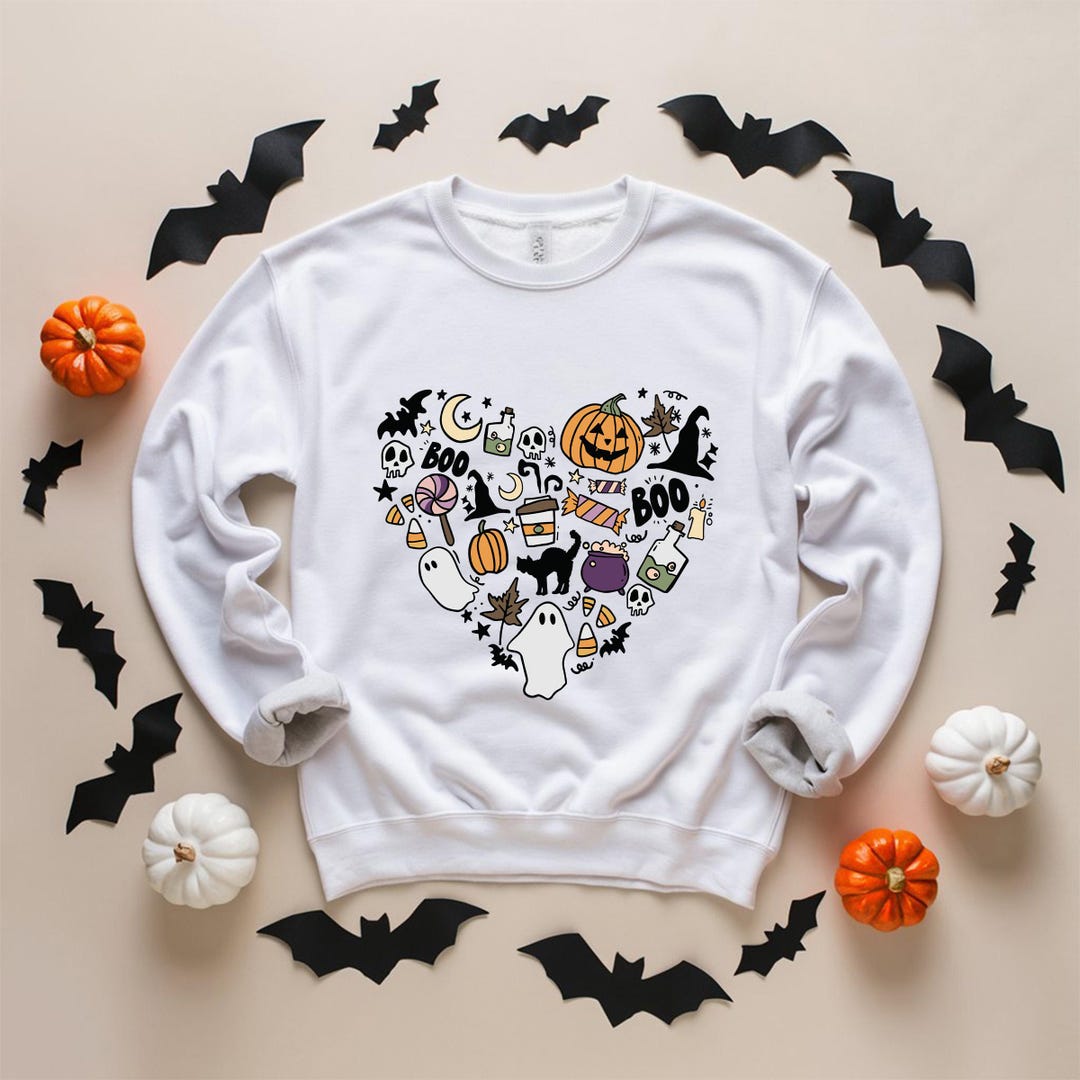 Cute Halloween Theme Sweatshirt, Halloween Hoodie, Cute Teacher ...