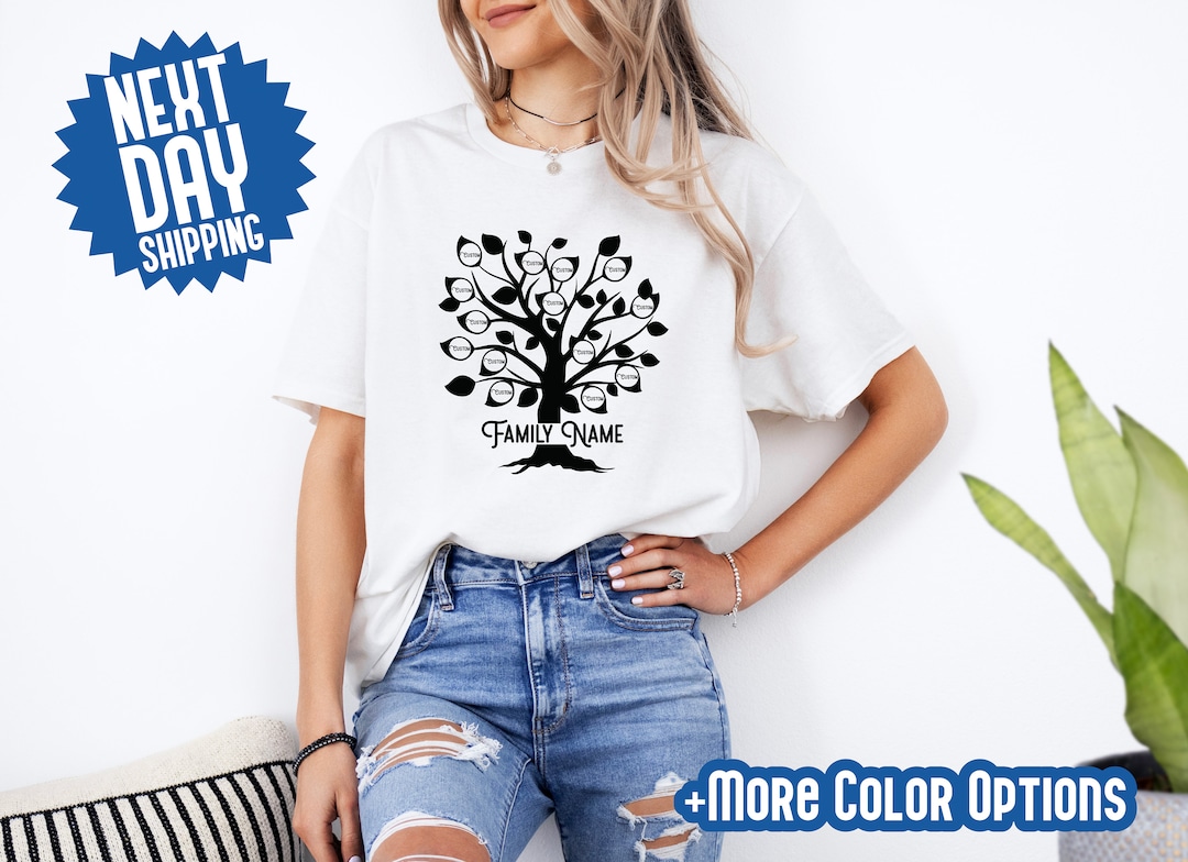 Custom Family Tree Shirt, Personalized Reunion Matching Tee - Etsy