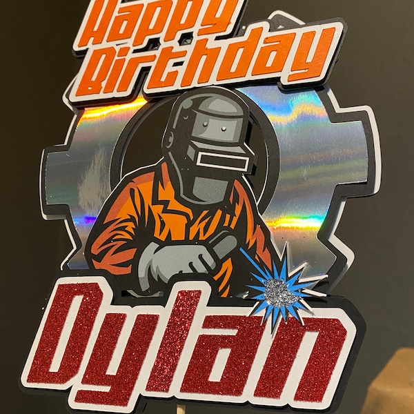 Weld Cake Topper - Etsy