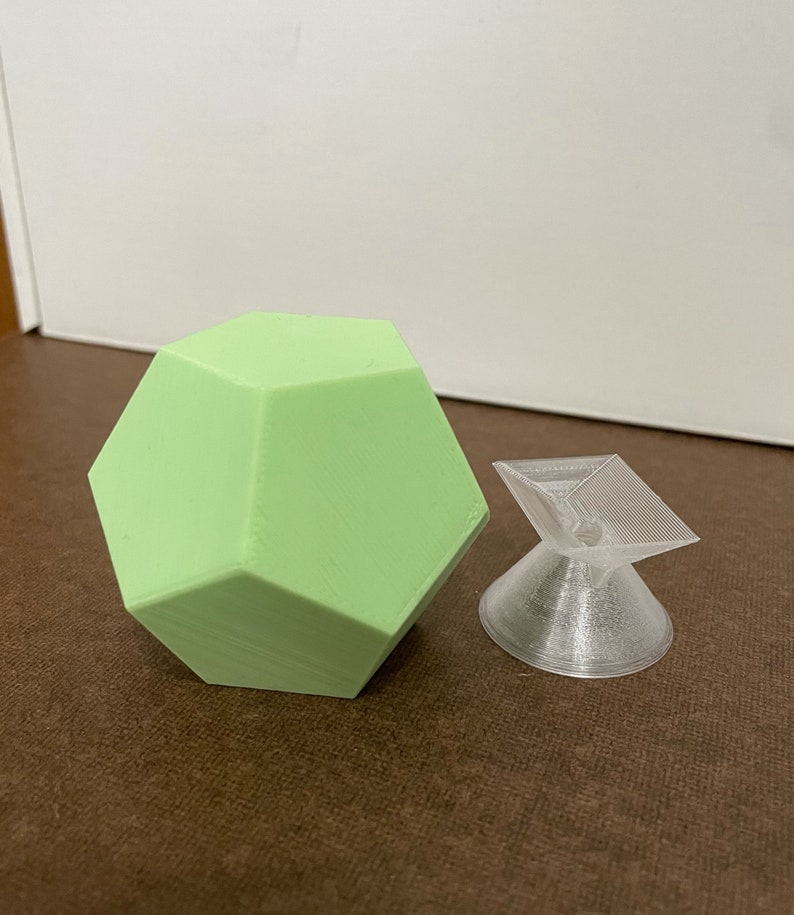 Dodecahedron With Display Stand - Platonic Solid Model - Pentagonal ...