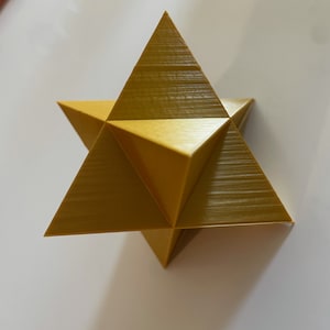 Merkaba With Stand Star Tetrahedron Platonic Solid Model 3D Printed ...