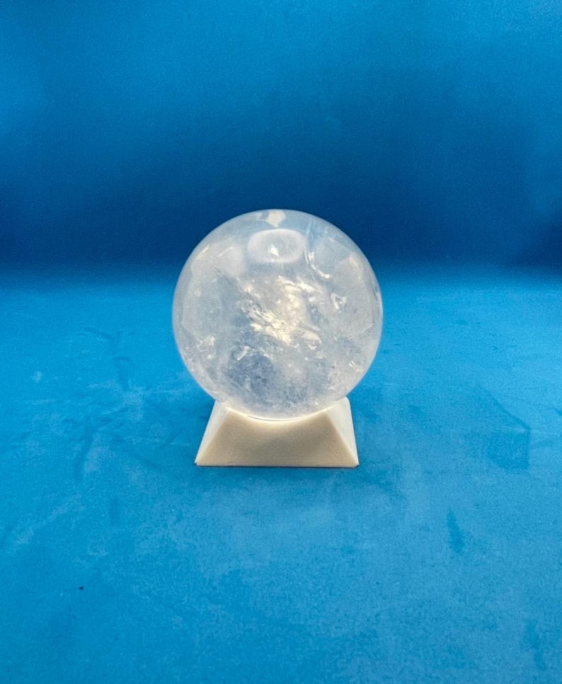Display Stand for Crystal Sphere - Pyramid Shape Base Holder - Base is ...