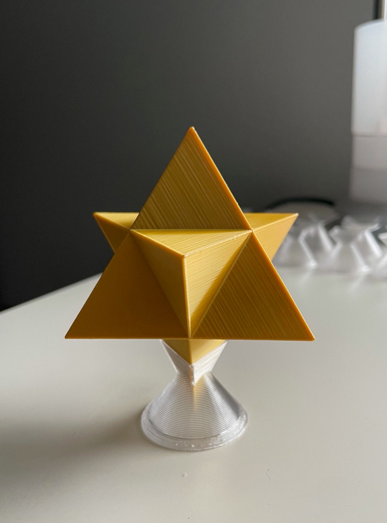 Merkaba With Stand- Star Tetrahedron - Platonic Solid Model - 3D ...