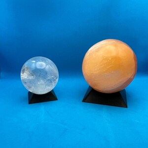 Display Stand for Crystal Sphere - Pyramid Shape Base Holder - Base is ...