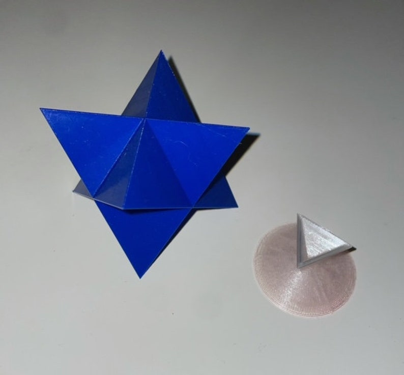 Merkaba With Stand- Star Tetrahedron - Platonic Solid Model - 3D ...