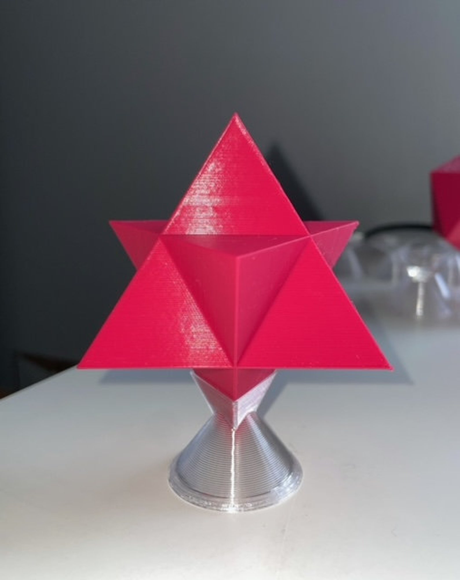 Merkaba With Stand- Star Tetrahedron - Platonic Solid Model - 3D ...