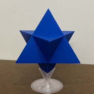 Merkaba With Stand- Star Tetrahedron - Platonic Solid Model - 3D ...