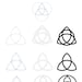 Triquetra Symbol Triple Knot Celtic Knot Trinity Three Corner Trifecta ...