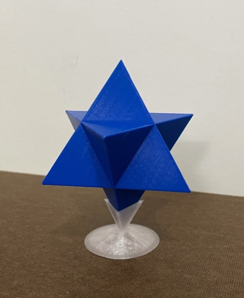 Merkaba With Stand- Star Tetrahedron - Platonic Solid Model - 3D ...