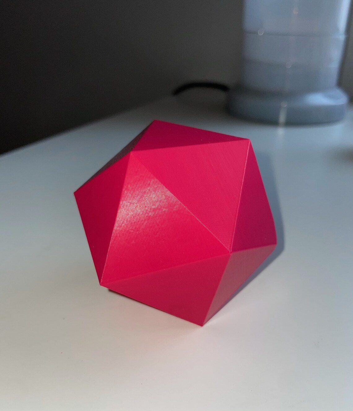 Icosahedron With Display Stand Platonic Solid Model 3D Printed Plastic ...