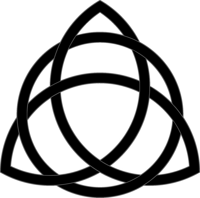 Triquetra Symbol Triple Knot Celtic Knot Trinity Three Corner Trifecta ...