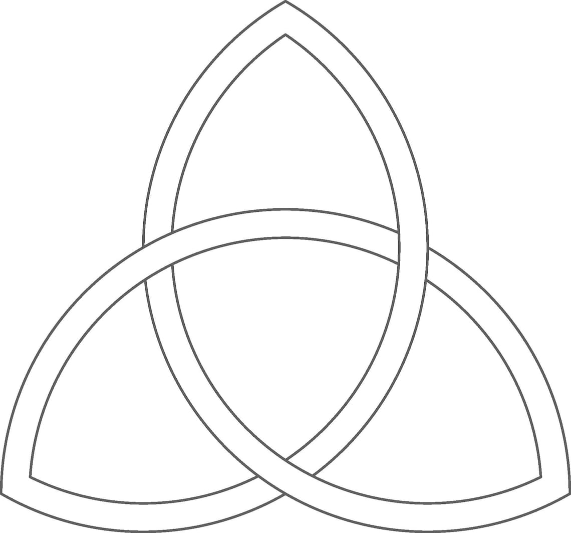 Triquetra Symbol Triple Knot Celtic Knot Trinity Three Corner Trifecta ...