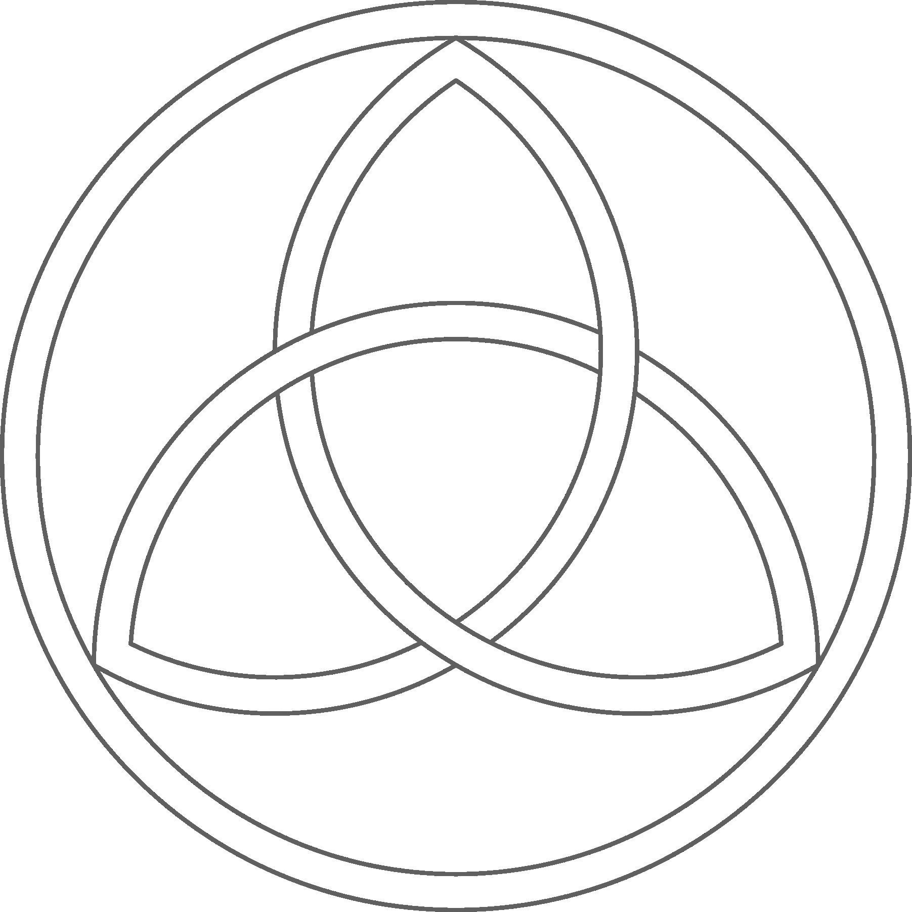 Triquetra Symbol Triple Knot Celtic Knot Trinity Three Corner Trifecta ...