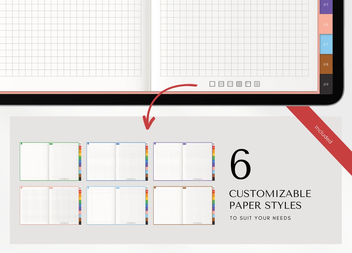 Happy Pride Digital Notebook, Pride Color Digital Notebook for Goodnote ...