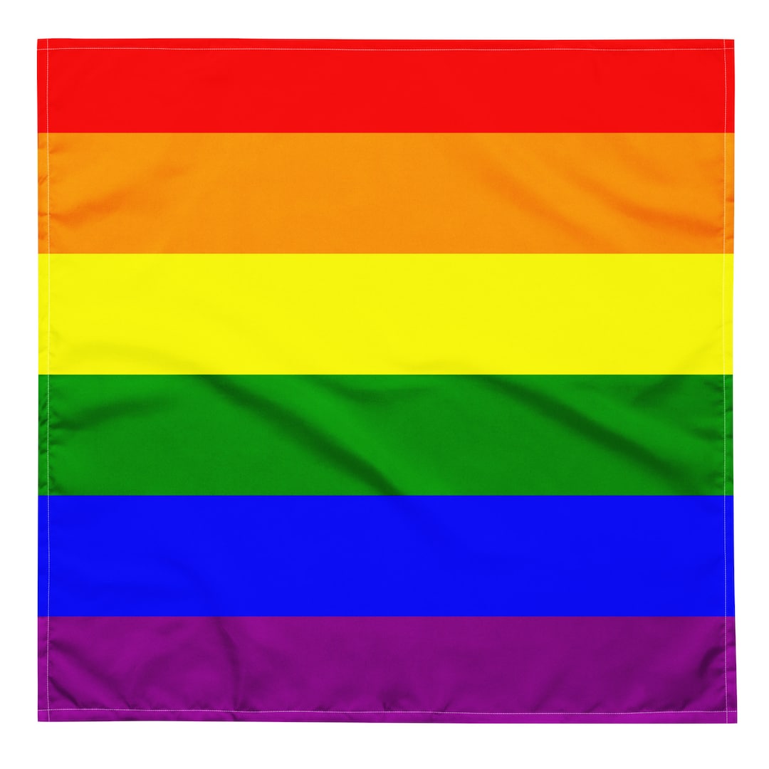Pride Bandana | Pride Flag | Pride Accessories | Rainbow Flag - Etsy