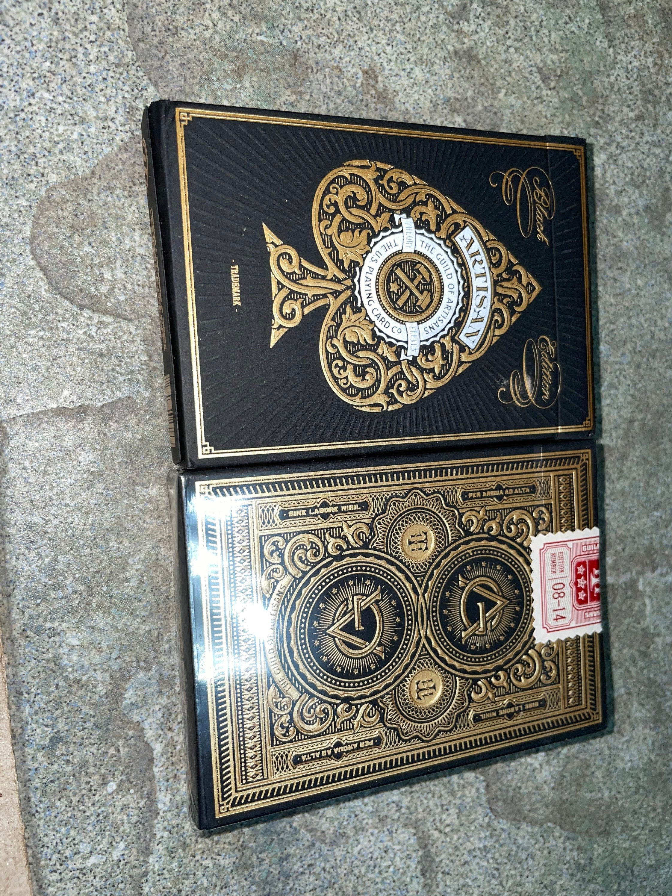 Artisan Black Edition Playing Cards (opened+discounted/sealed+unopened ...