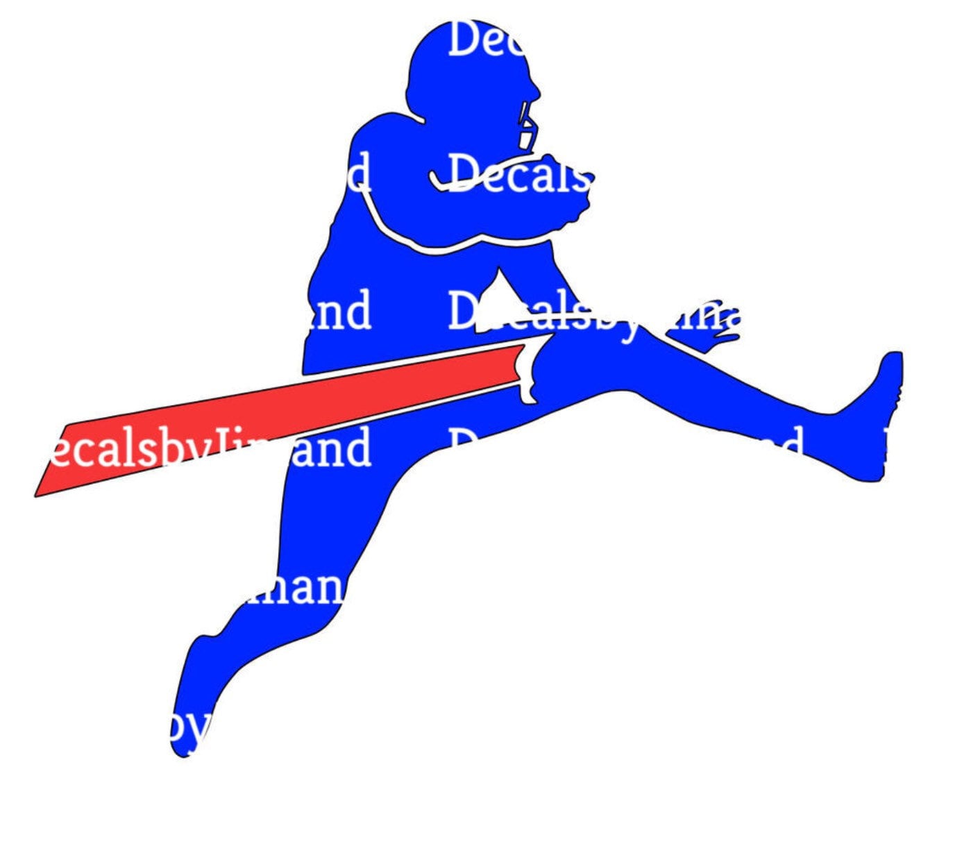 Josh Allen Jumping Decal - Etsy