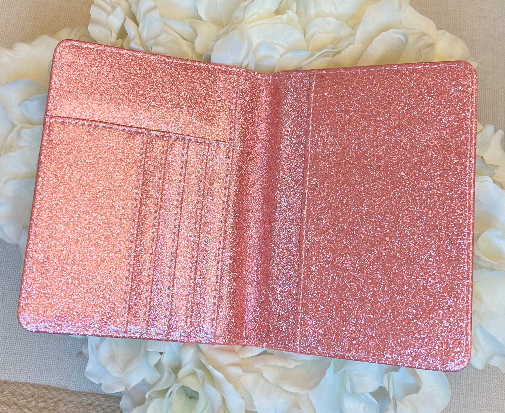 Pink Glitter Passport Cover - Etsy