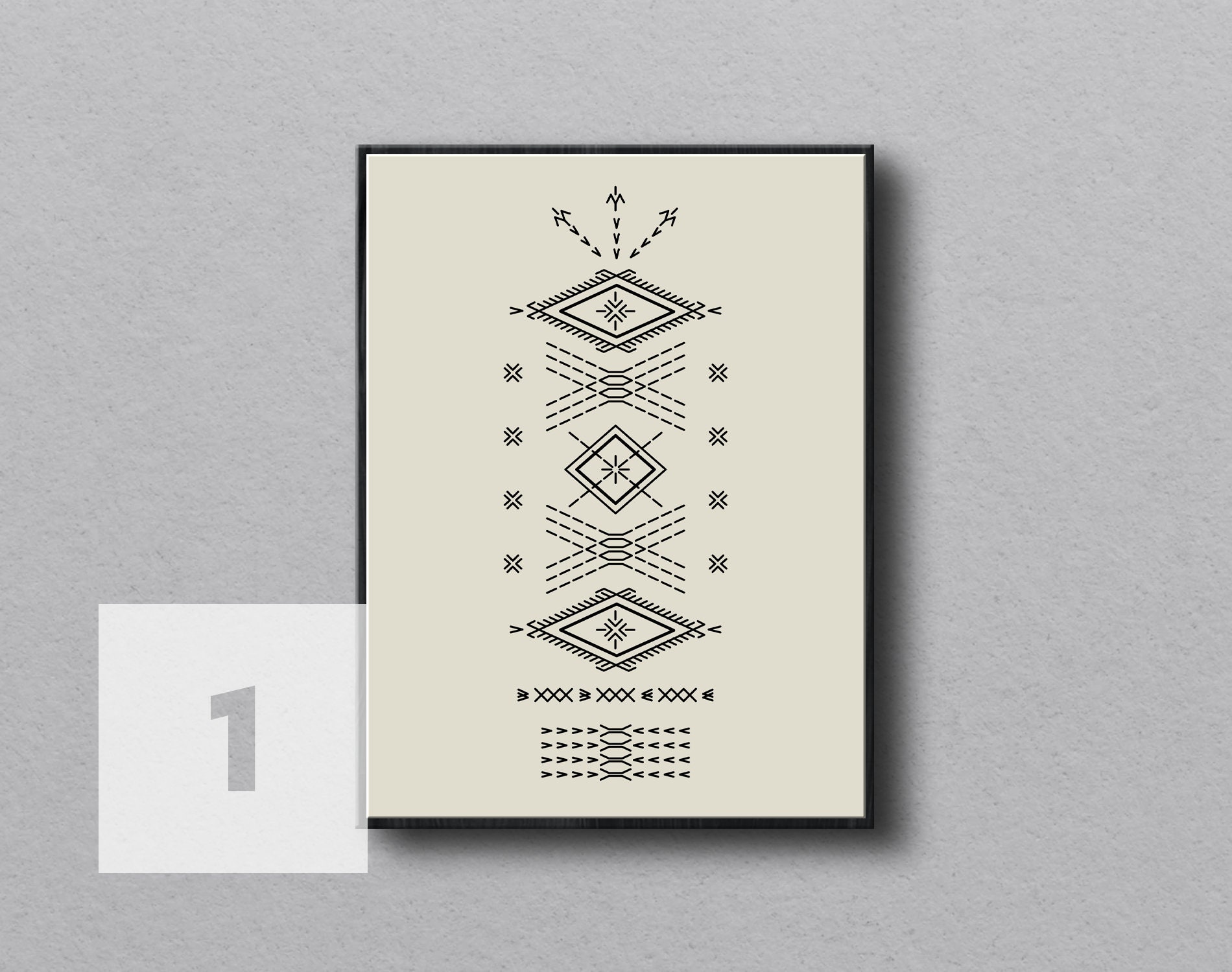 Polynesian Wall Art Malu Female Samoan Tattoo Design Pacific Tribal Art ...