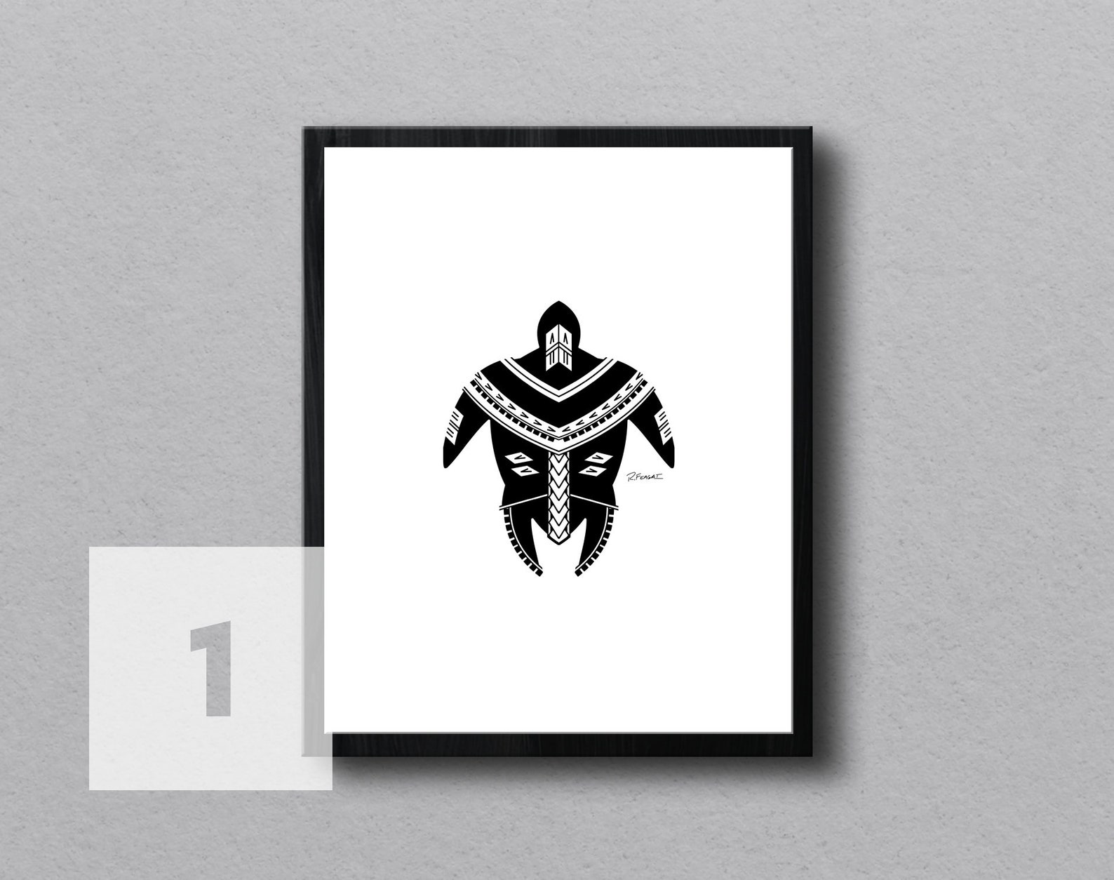 Polynesian Wall Art Samoan Tattoo Design Pacific Tribal Art Digital ...