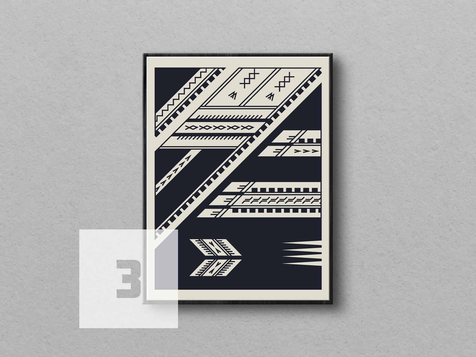 Polynesian Wall Art Samoan Tattoo Design Pacific Tribal Art Digital ...