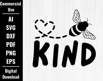 Bee Outline SVG Bundle, Cute Honey Bee Cutting File, Bee SVG, Bee ...