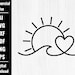 Simple Ocean Wave Svg, Wave Svg, Wave Png Clipart, Sun and Wave Svg ...