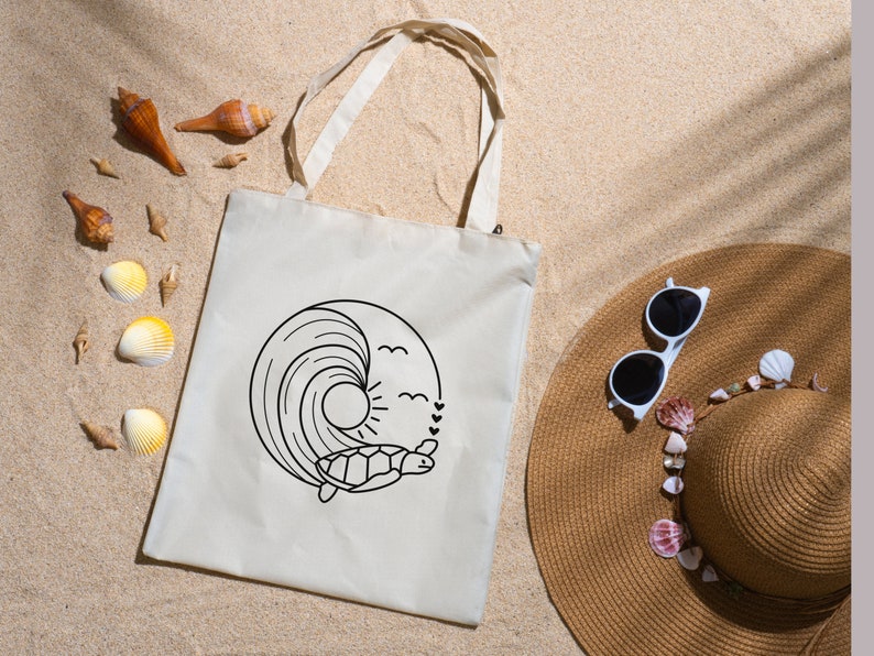 Simple Turtle Ocean Wave Svg, Wave Svg, Wave Png Clipart, Sun and Wave ...