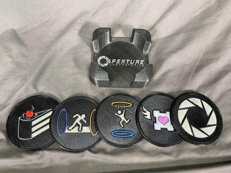 Portal Aperture Labs Coaster Set - Etsy