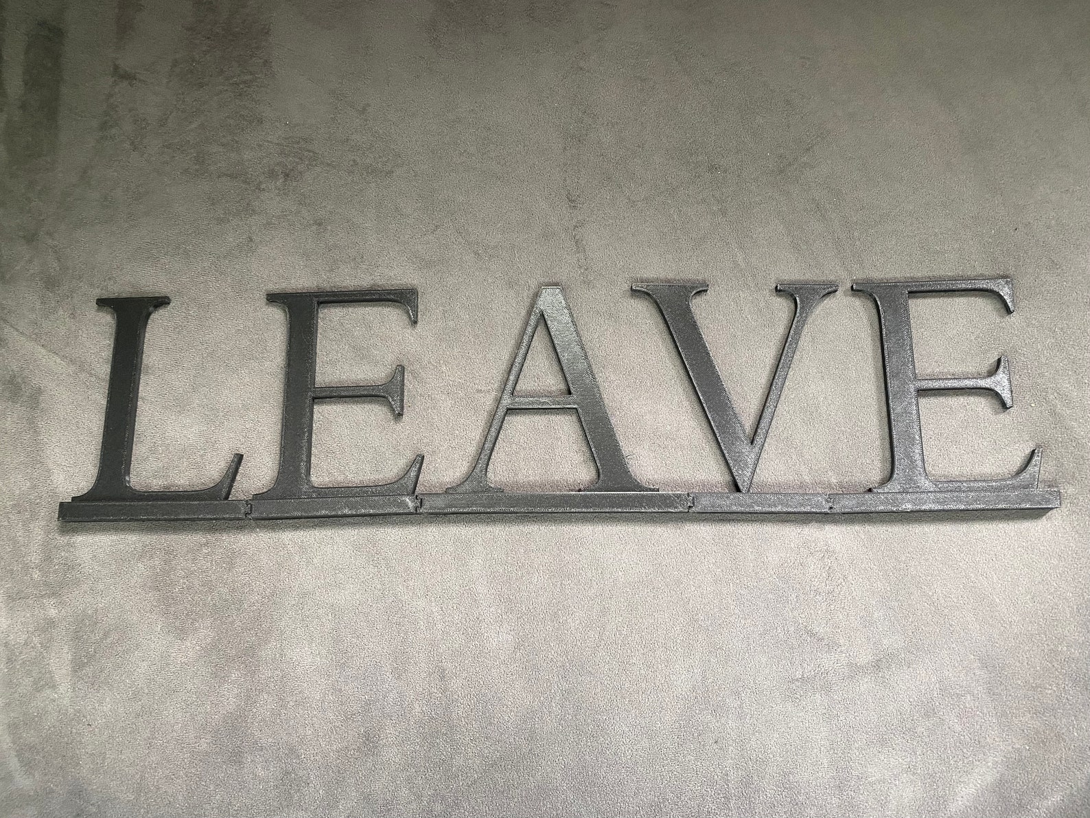 LEAVE Door Sign - Etsy