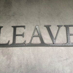 LEAVE Door Sign - Etsy