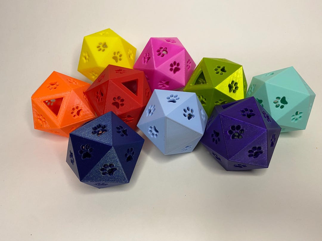 D20 Cat Treat Toy - Etsy