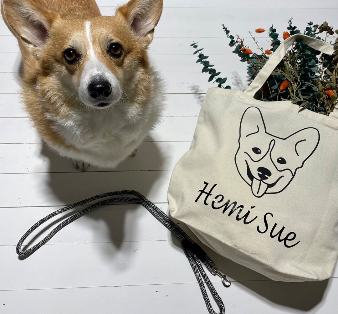 Custom Dog Breed Tote Bags, Large Canvas Shopping Tote, Dog Lover Gifts ...