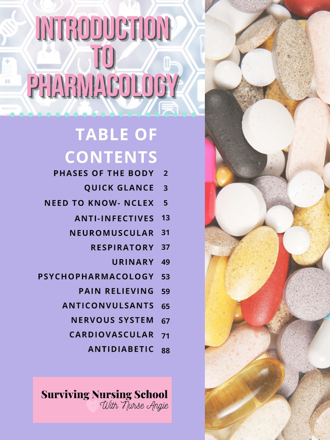 Pharmacology Study Guides for Nursing School - Etsy