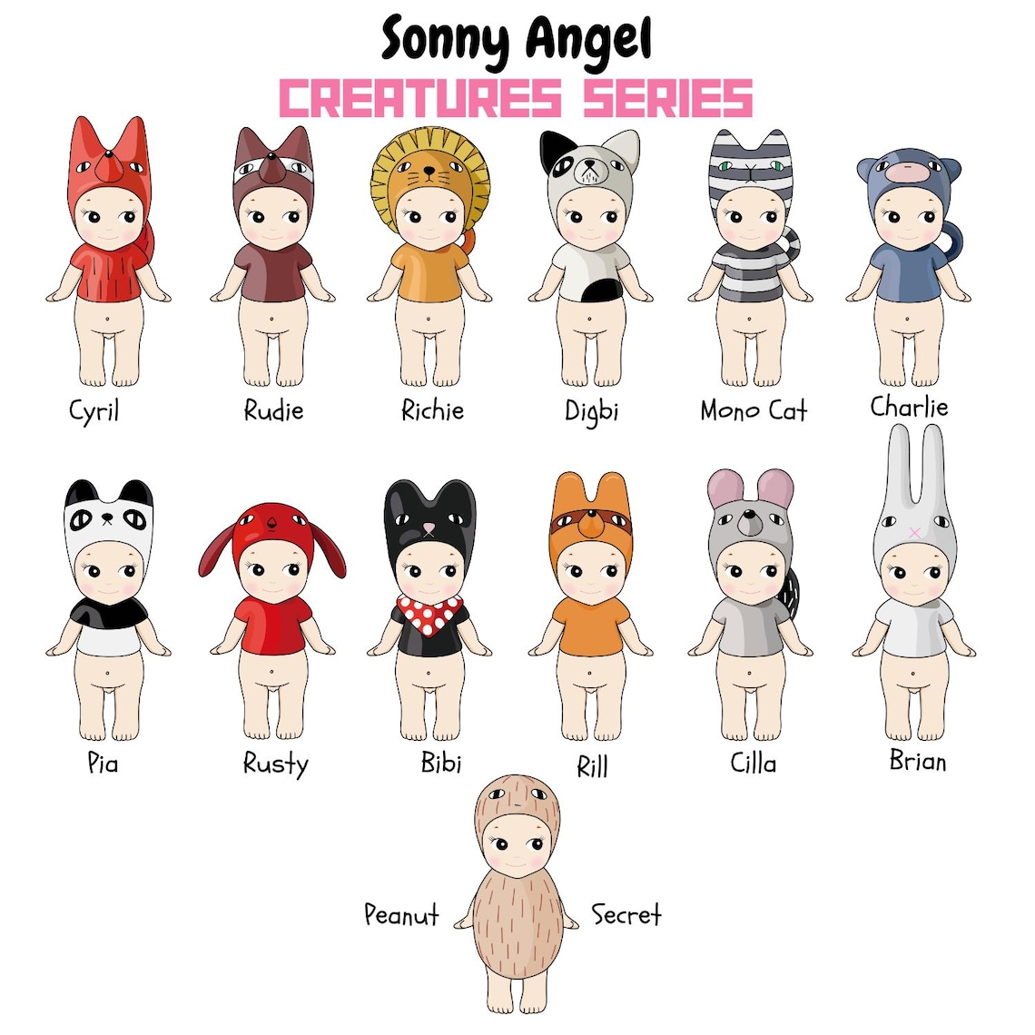Sonny Angel Creatures Series Sonny Angel Png Kawaii Sonny Angels